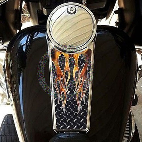 "Real Flame" - Dash Insert Decal for 89-07 Harley Road Glide & Touring ...