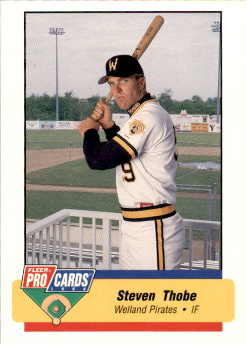 1994 Welland Pirates Fleer/ProCards #3504 Steven Thobe Akron Ohio ...