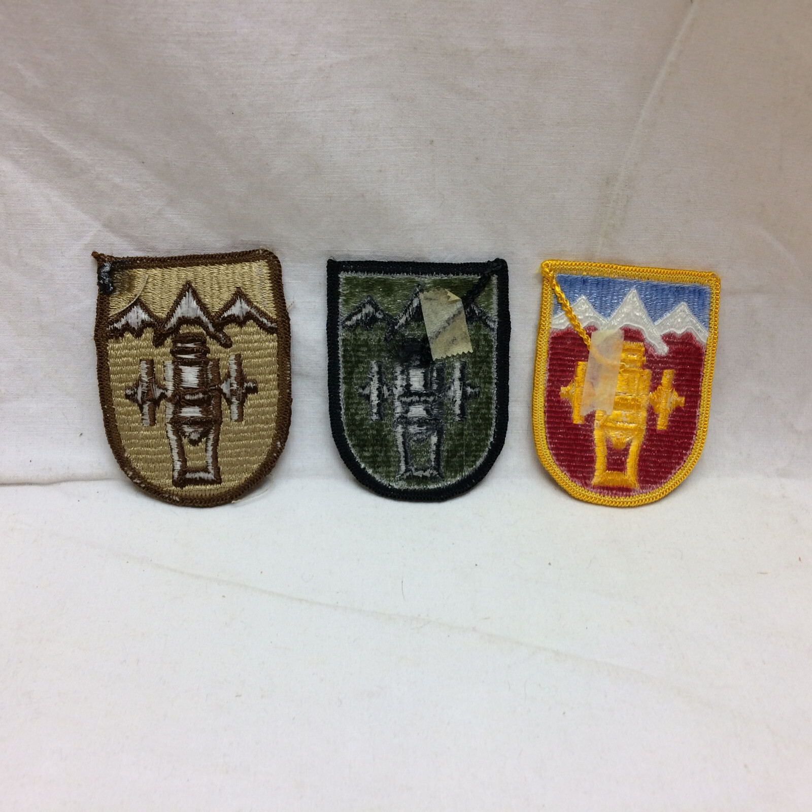 Military Patch Badge lot (3) 169th Field Artillery Brigade Variant C S ...