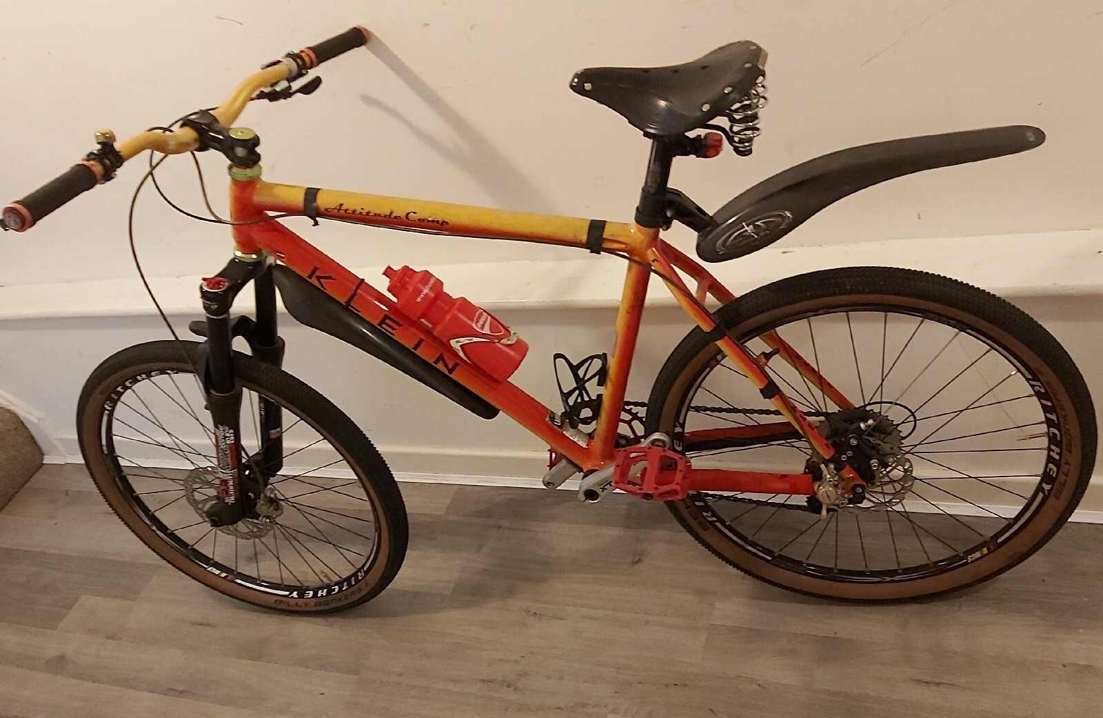 Klein Attitude mountain bike Colour sceme Jamaican Gold. Modern Parts ...