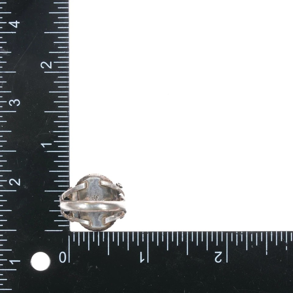 sz9 Running Bear Shop sterling ring with light blue turquoise | eBay