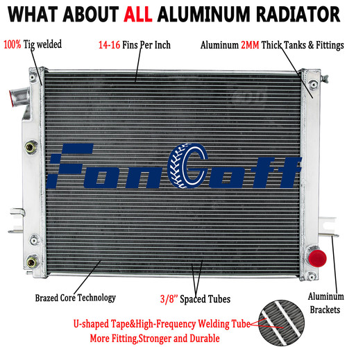 2 Row Radiator for 2013-2018 Ram 2500 3500 4500 5500 6.4L 6.7L AT ...