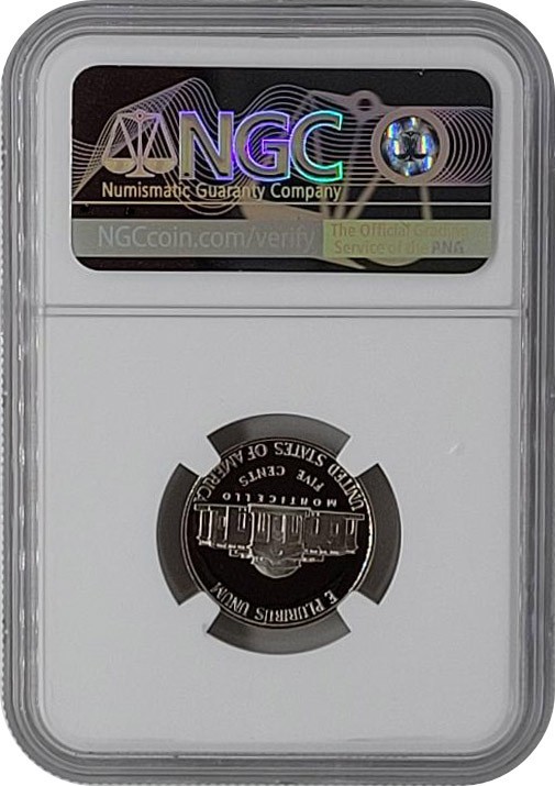 1990-S Jefferson Proof Nickel 5 Cent Coin San Francisco Mint NGC PF70 ...