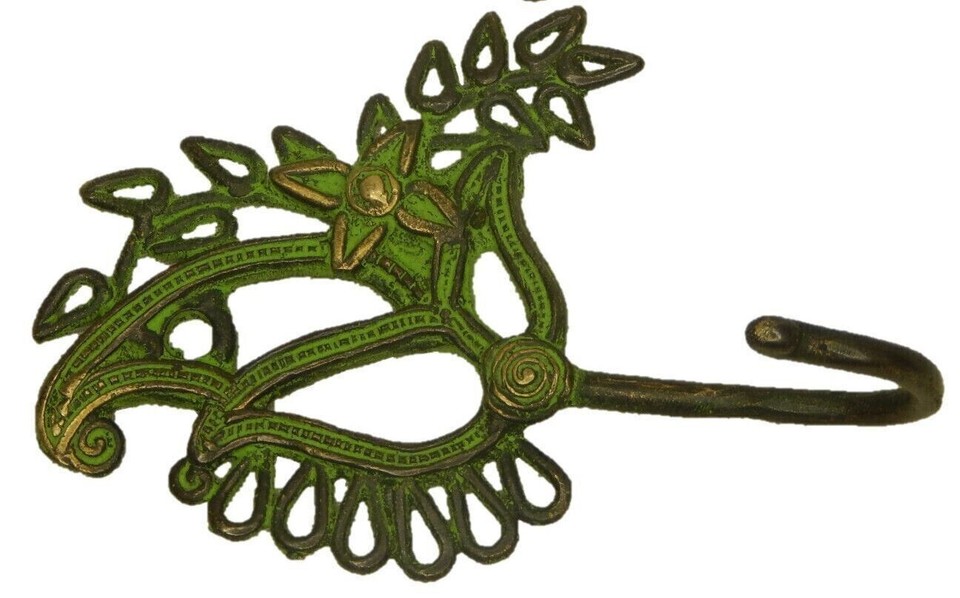 Parrot Shape Handcrafted Brass Victorian Repro Towel Key Cloth Wall ...