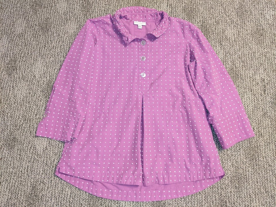 Lot 5 Spring Blouses Medium Alfred Dunner Coldwater Creek Purple Salmon ...