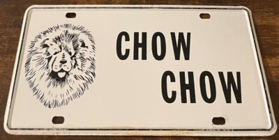 Vintage Chow Chow Dog Breed Booster License Plate Show STEEL | eBay