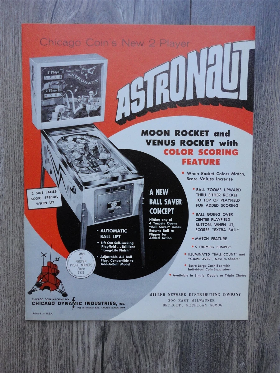 Astronaut Pinball Machine