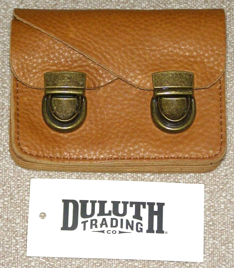 NWT DULUTH Lifetime Leather Accordion Wallet / Cognac / SRP$59.50 | eBay