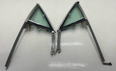 1968-1970 Mopar B Body Vent Window Door Wing Chrome Glass Frame Trim ...