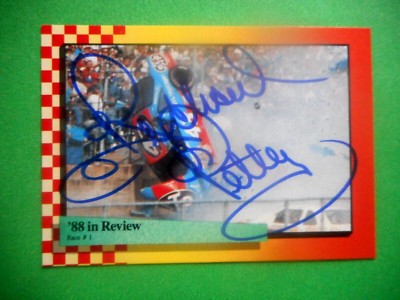 Richard Petty signed 1989 MAXX DAYTONA 500 SPECTACULER CRASH WC Card ...