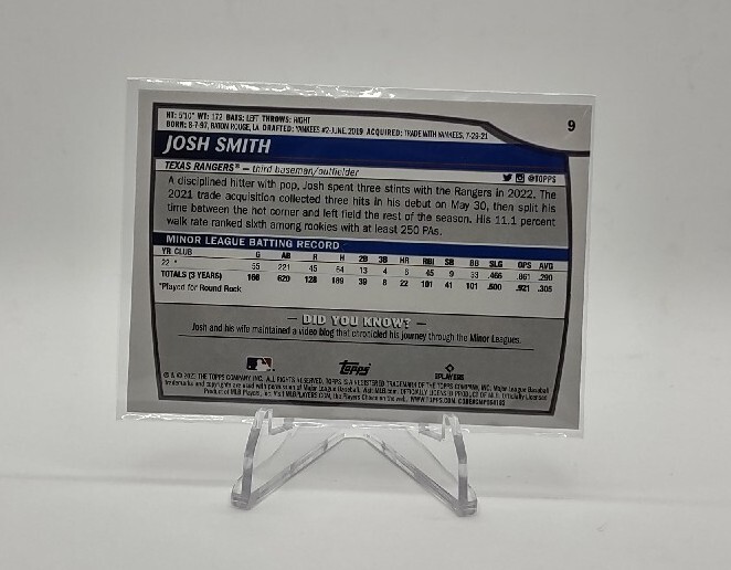 2023 Topps Big League - #9 Josh Smith Rookie Card | eBay