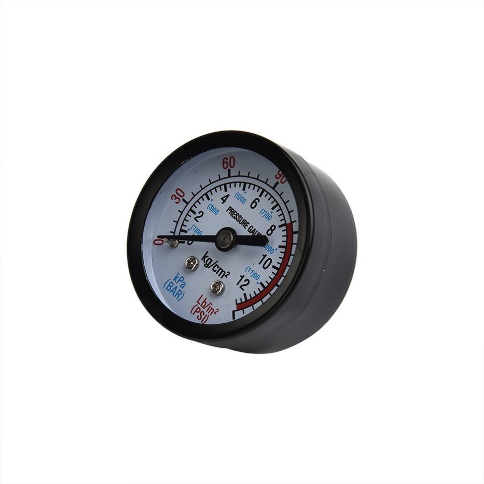 Manometer Kompressor Manometer 0 ~ 12 bar 50 mm Luftkompressor schwarz ...