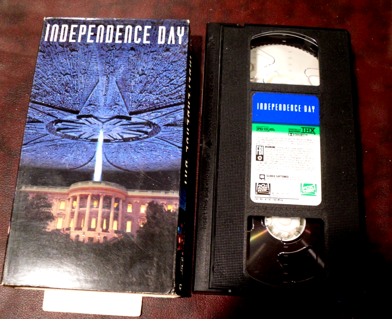 Independence Day VHS 1996 Video Tape 3-D Hologram July 4th 3D Card VTG ...