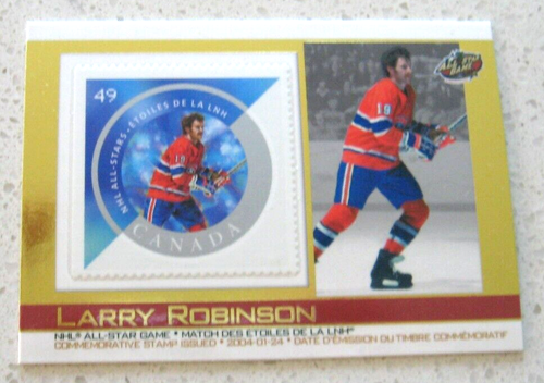 Larry Robinson 2004 Canada Post #29 NHL ALL-STAR STAMP hockey card lot ...
