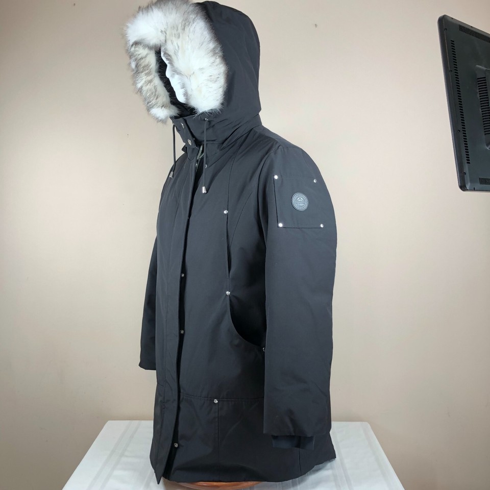 HFX Womens Puffer Black Jacket 2XL With Detachable Fur Hood 3/4 Length ...