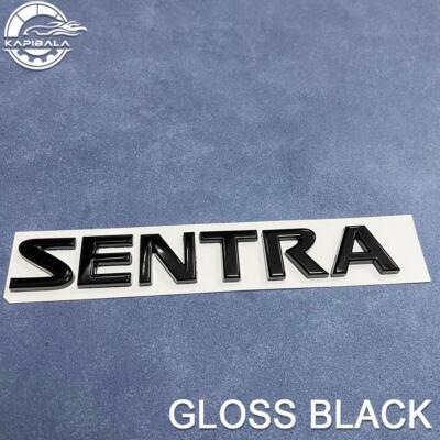 GLOSS BLACK SENTRA FOR SENTRA REAR TRUNK LETTERS NAMEPLATE BADGE EMBLEM ...