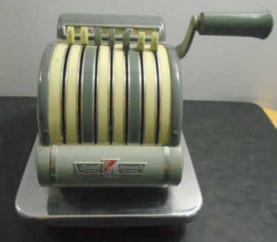 VINTAGE HEDMAN CO. CHICAGO F&E EXCEL MODEL CHECK PROTECTOR BUSINESS ...