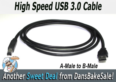 USB 3 High Speed USB 3.0 A-Male to B-Male cables - New! | eBay
