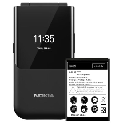 For Nokia 2720 V Flip TA-1295 USA Excellent 1650mAh Lithium High ...