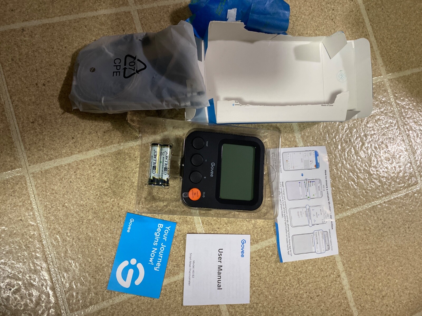 Govee Bluetooth Meat Thermometer Smart Grill Thermometer H5182 Remote ...