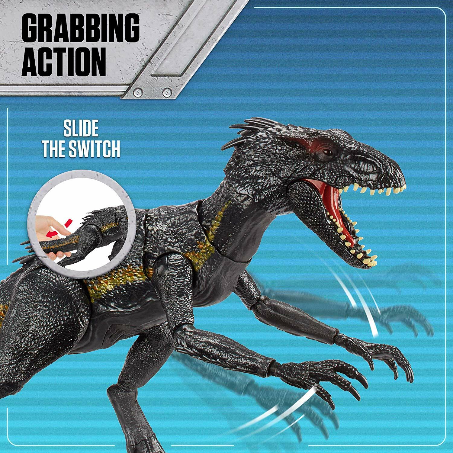 Jurassic World INDORAPTOR Dinosaur 16" GROWLS & EYES LIGHT UP RED ...