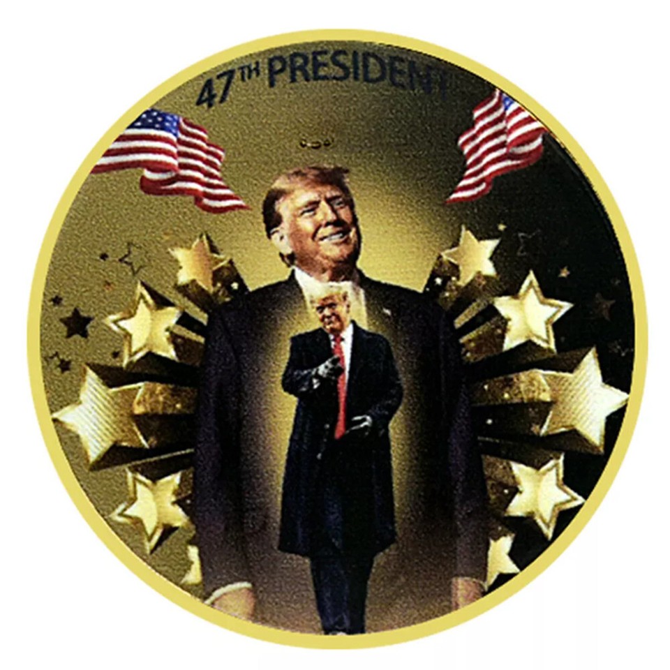 10PCS 2025 Donald Trump Challenge Coin US 47th President Gold ...