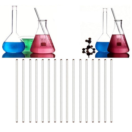 8Pcs Glass Stirring Rods Various Sizes for Lab Use Stir Bar Stirrer ...