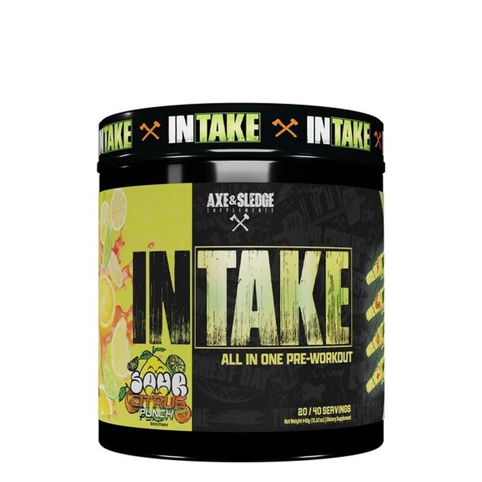Axe & Sledge Intake All in One Pre-Workout – All Flavours – 402–440g | eBay UK