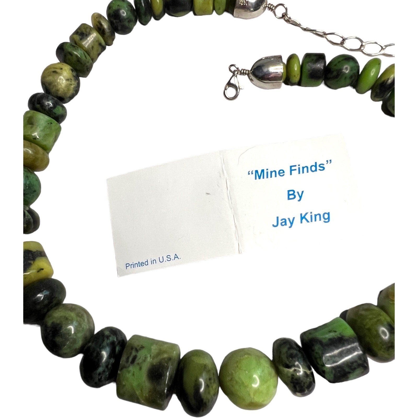 Jay King DTR Mine Finds Green Turquoise Graduated Bead Sterling Silver ...