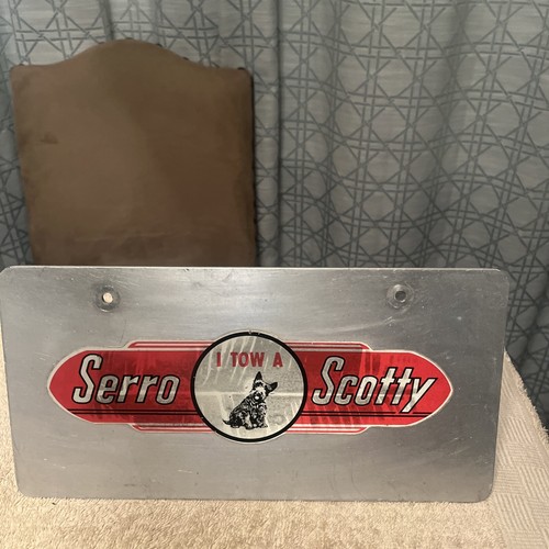 Vintage Heavy Duty Thick Aluminum Serro Scotty License Plate Camper ...