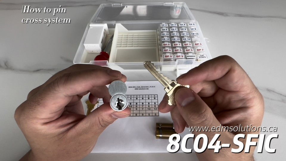 8C04-SFIC lock cores - SFIC Key compatible w/ Schlage System Cyl ...