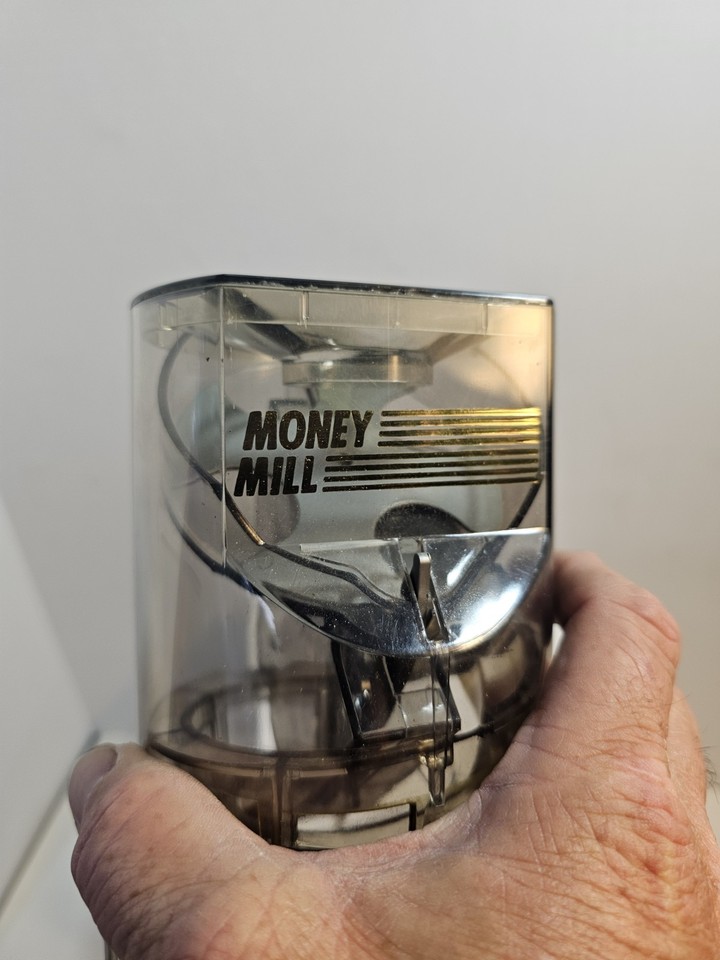 1990s Money Mill Motorized Coin Bank, coin sorting/rolling machine EUC ...