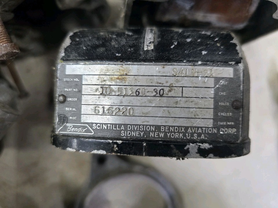 Bendix Scintilla Aircraft Mags Magneto Parts Lot S4LN-20 S4LN-21 Cessna ...