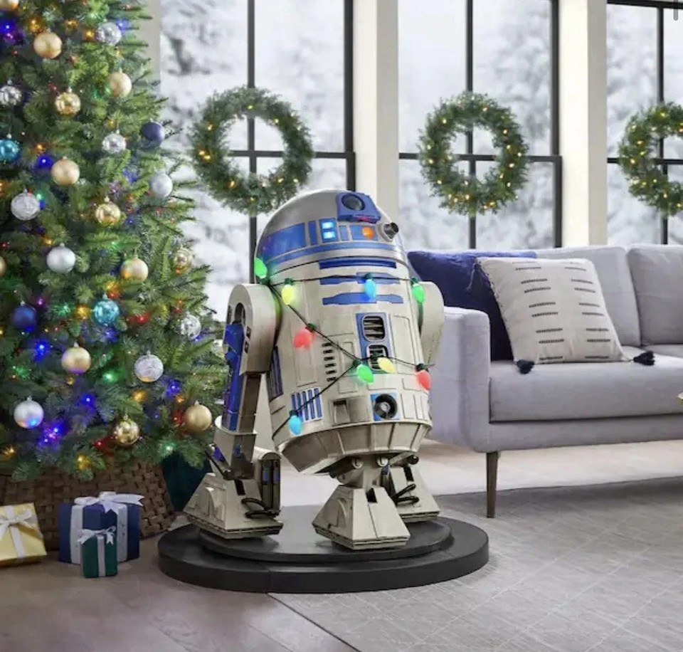 STAR WARS ANIMATED R2-D2 CHRISTMAS DECORATION HOME DEPOT 3.5 FT SOLD ...