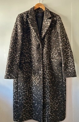 Ladies M&S Brown Leopard Print Long Coat UK14 - CG W72 | eBay UK