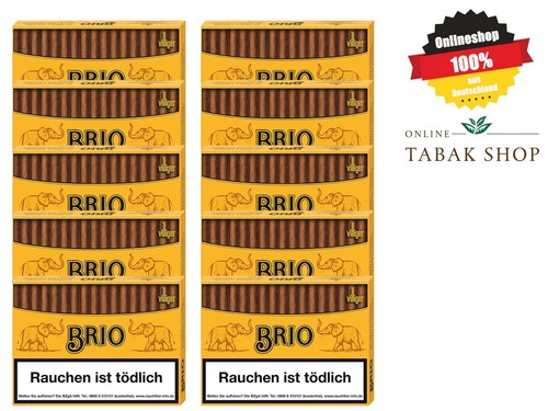 VILLIGER "Brio" Naturdeckblatt Zigarillos (10 x 50er) 4069400007305 | eBay