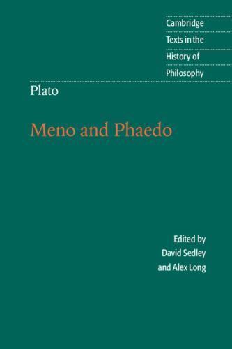 Cambridge Texts in the History of Philosophy Ser.: Plato : Meno and ...