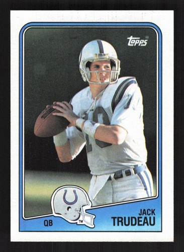 1988 Topps Jack Trudeau #117 Indianapolis Colts | eBay
