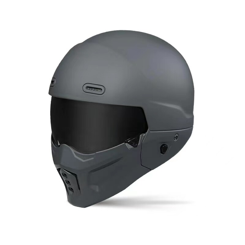 Personalized Motorcycle Open Face Helmet Retro Skull 3/4 Chopper ...