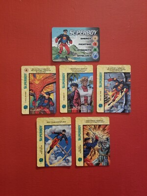 FLEER DC BATMAN - SUPERMAN OVERPOWER - SUPERBOY GAMING CARD LOT OF 6 | eBay