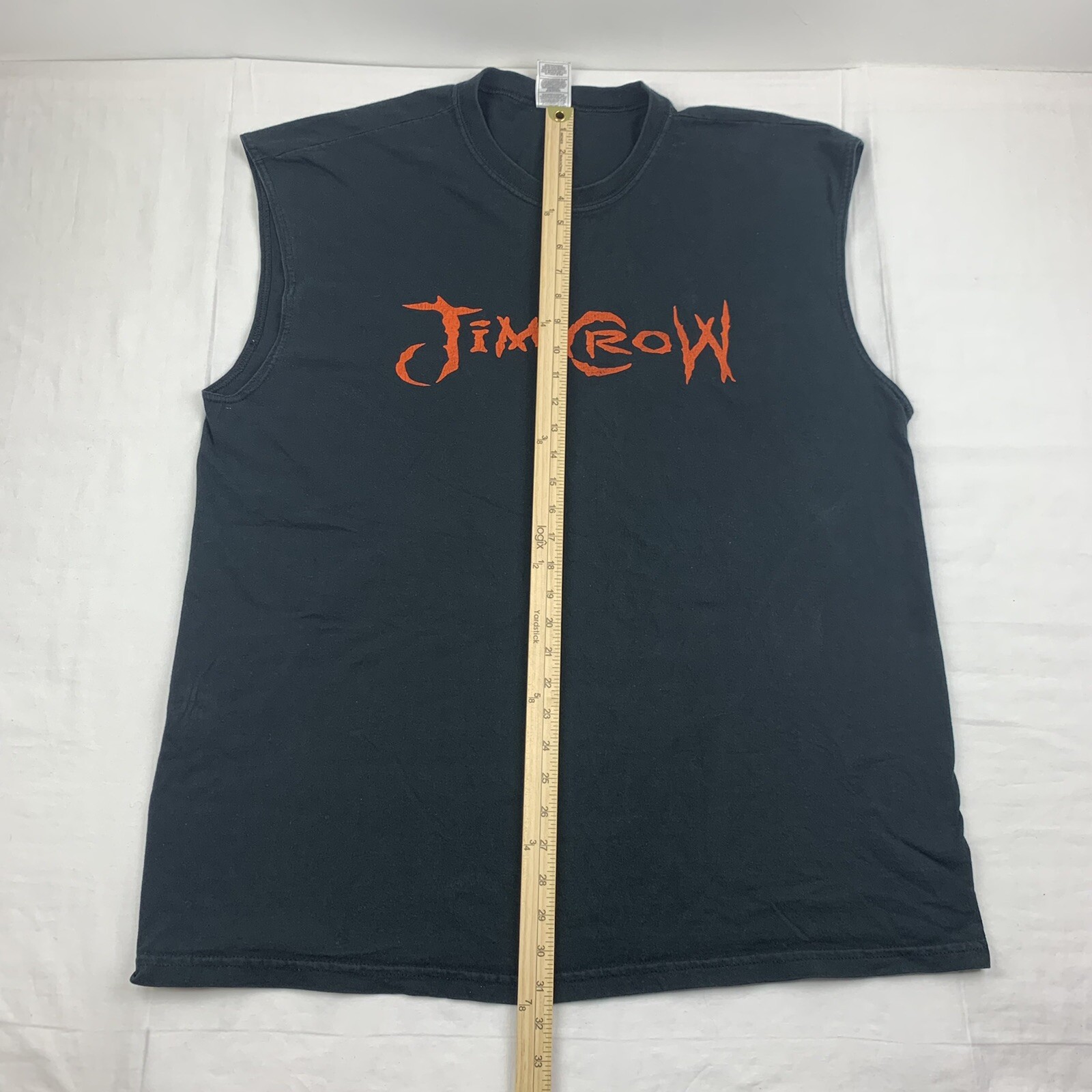 Vintage Jim Crow Muscle Shirt Adult XL/2XL Black Hip Hop Rap Crows Nest ...