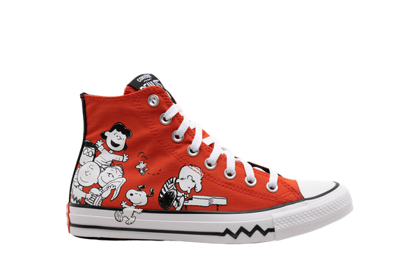 Size 8.5 - Converse Peanuts x Chuck Taylor All Star High Snoopy and ...