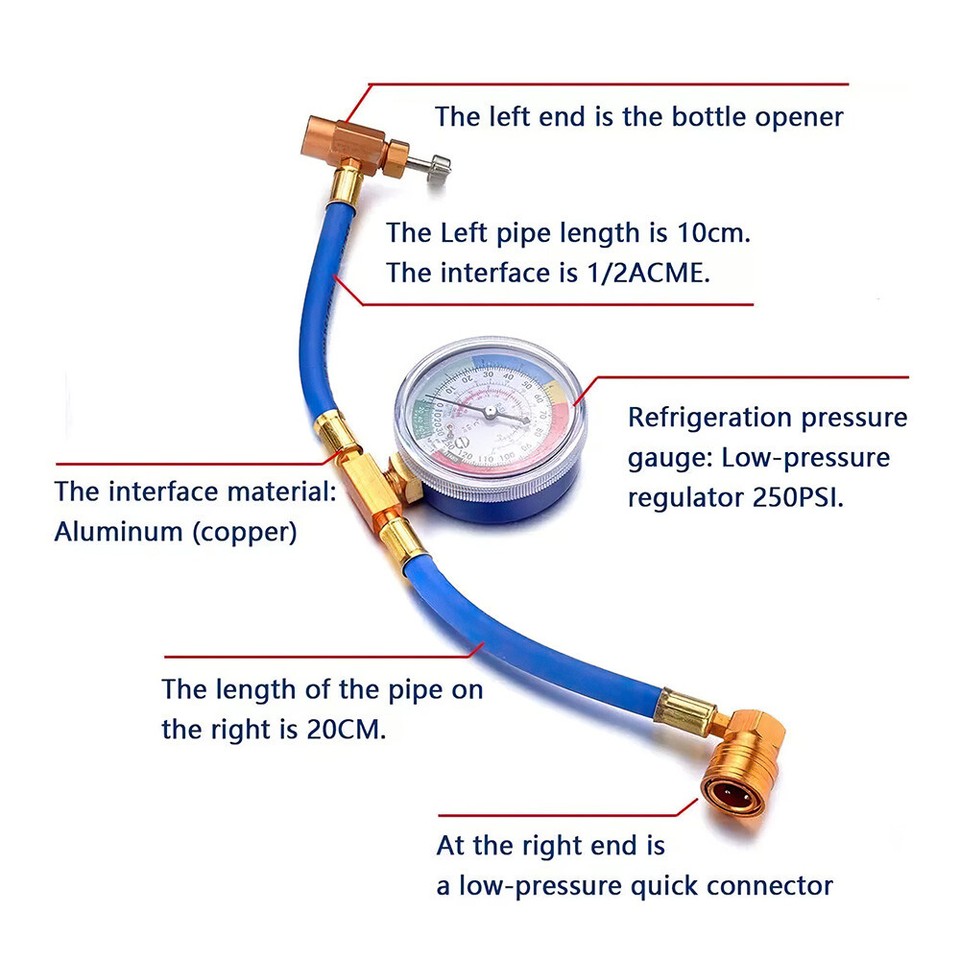 Car AC Aircon R134A Air Con Conditioning Top up Topup Refill Regas DIY ...