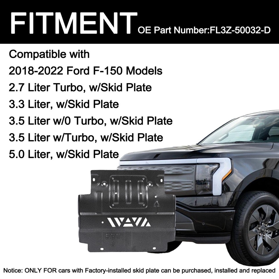 NEW For 2019 2020 Ford F-150 F150 Lower Front Splash Shield Guard FL3Z ...