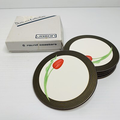 Retro “Jason Designer Collection” Coasters x6 Flowers | eBay Australia