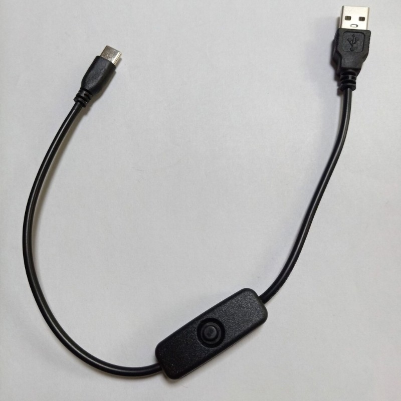 USB to Type C Charging Cable Cord Line Equipped with Power Button Easy ...