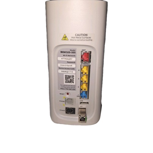 AT&T Fiber Broadband Gateway BGW320-505 Wi-Fi 6 Modem Router | eBay