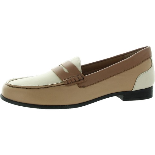 Array Womens Harper Tan Leather Penny Loafers Shoes 8.5 Medium (B,M ...