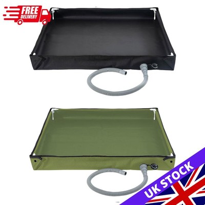 Portable Shower Pan with Drain Hose Foldable Shower Base for Indoor and ...