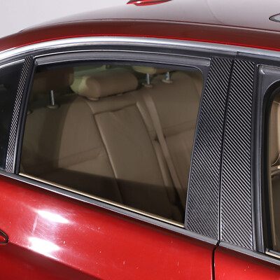 Carbon Fiber Window Center Pillar Trim Cover For BMW 3 Series E90 2005 ...